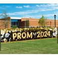 Prom 2024 Banner-Gold 2024 Graduation Decoration Congrats Grad Class of ...