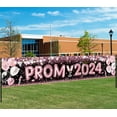 Prom 2024 Banner-Pink 2024 Graduation Decoration Congrats Grad Class of ...