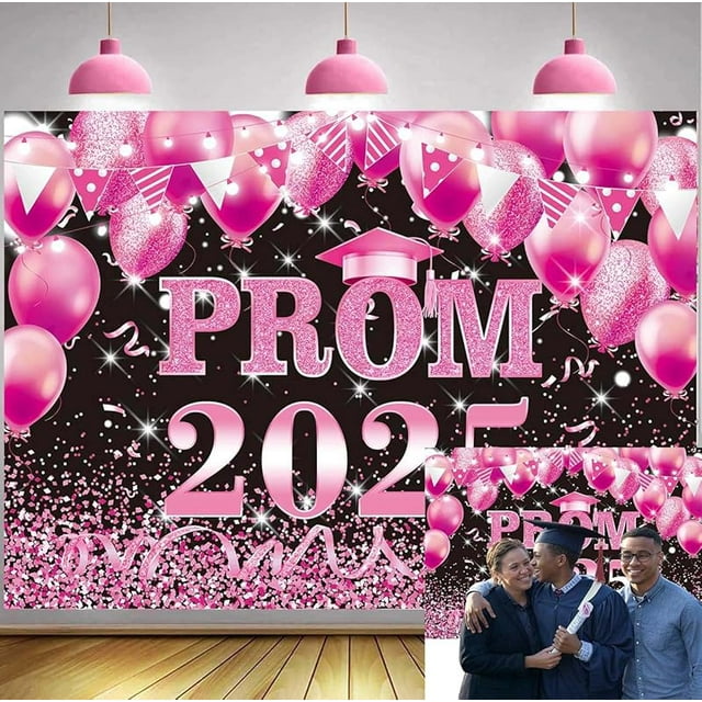 Prom 2025 Backdrop Pink Prom Send Off Photography Background Class of ...