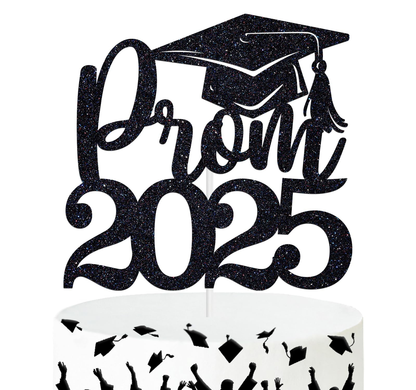 Prom 2025 Cake FEV6 Topper, Congrats Grad 2025 Prom Night Cake Decor ...
