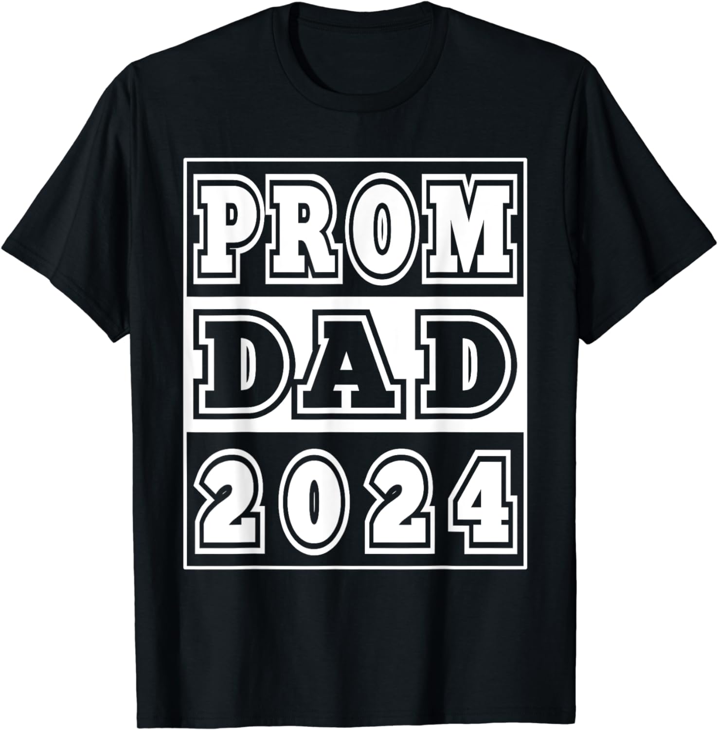 Prom Dad 2024 - High School Prom Dance Parent Chaperone Cotton T-Shirt ...