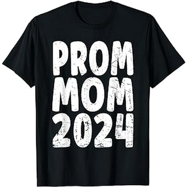 Prom Mom 2024 Retro High School Prom Dance Parent Chaperone T-Shirt ...