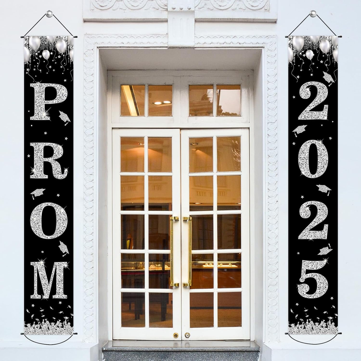 Prom Night Porch Sign Prom 2025 Graduation Party Decoration Black ...
