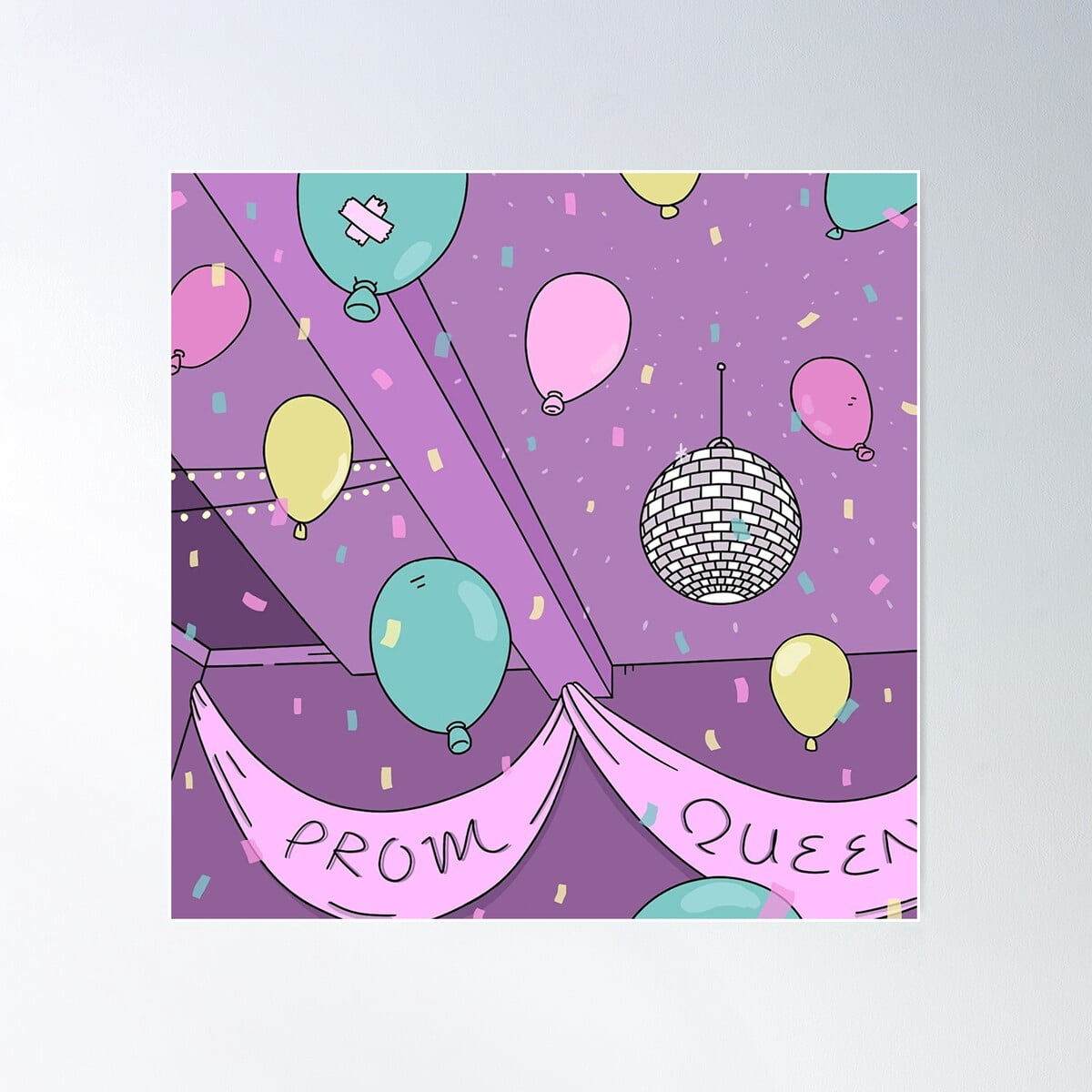 Prom Queen Poster Wall Art, Modern Wall Decor For Living Room Bedroom ...