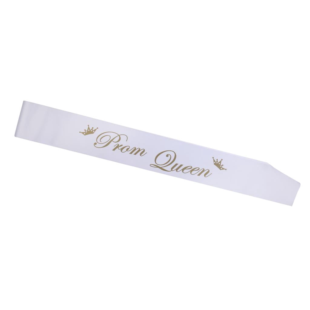 Prom Sash White Prom Queen Prom King Sash Leavers Ball High - Walmart.com