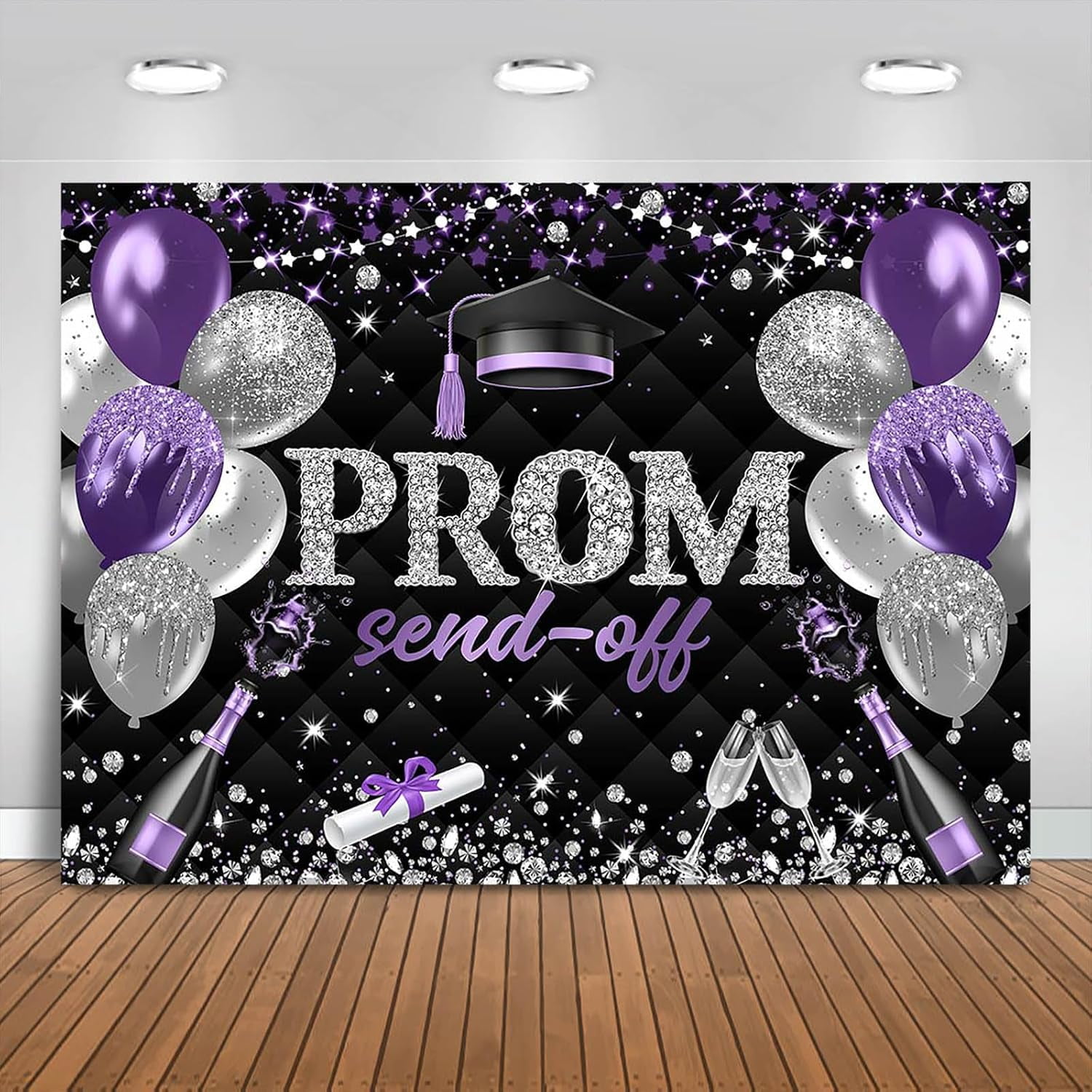 Prom Send Off 2025 Graduation Backdrop Class of 2025 Prom Background ...