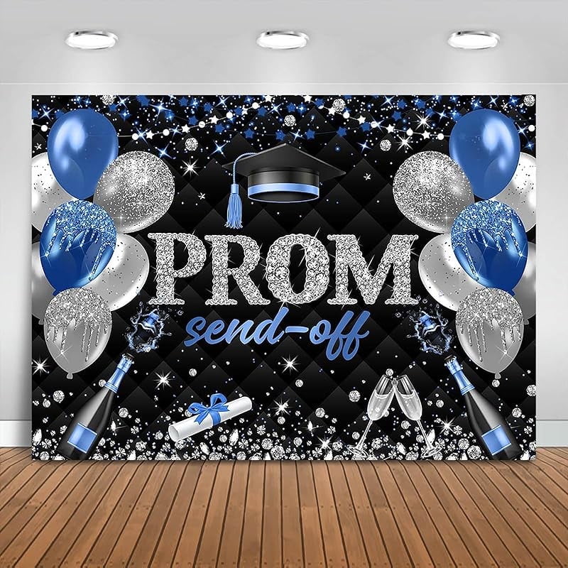 Prom Send Off 2025 Graduation Backdrop Red and Black Class of 2025 Prom ...