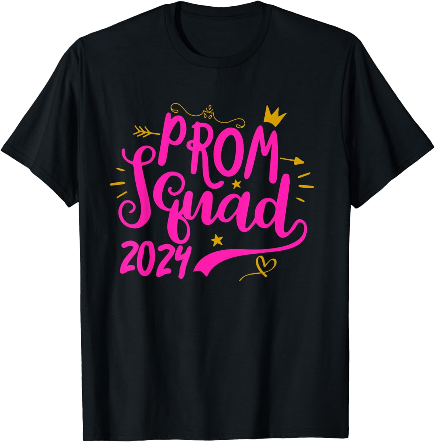 Prom Squad 2024 I Graduate Prom Class Of 2024 Cotton T-Shirt - Walmart.com