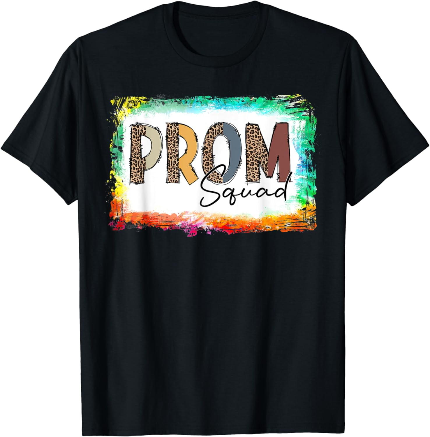 Prom Squad Leopard Bleached Graduation Family Matching Group T-Shirt ...