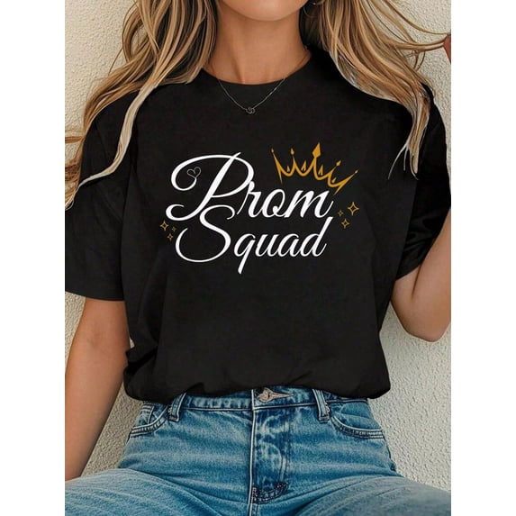 Prom Squad School Graduation Party 2026Friends Matching T-Shirt - Ideal ...