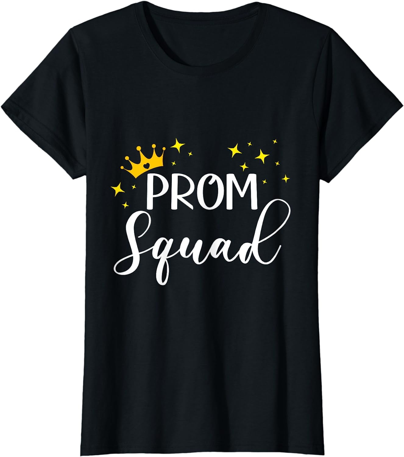 Prom Squad Senior Grad Graduation Party Crown And Star T-Shirt ...