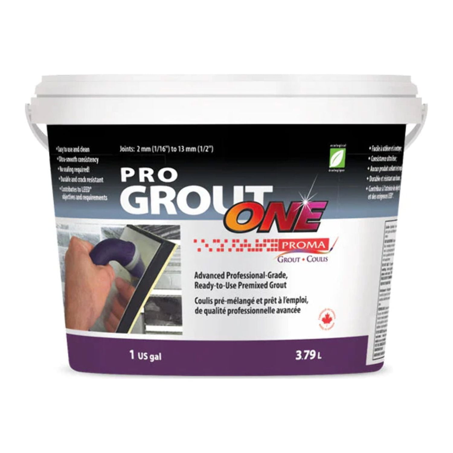 Proma Pro Grout One Charcoal 1 Gallon - Walmart.com