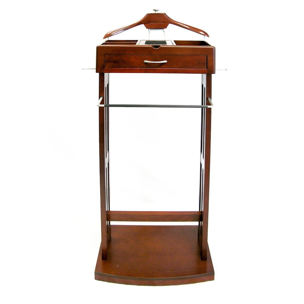 Proman Products Norstar Valet Stand With Mirror, Mahogany - Walmart.com