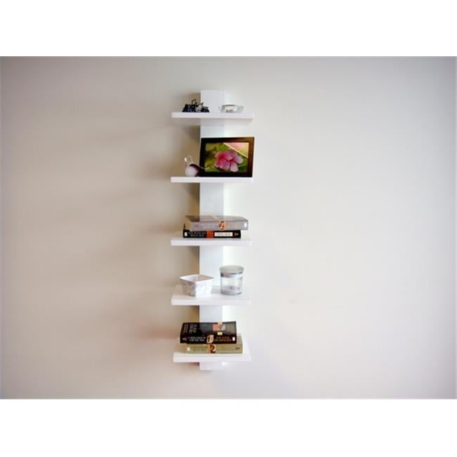 Proman Products Spine Wall Book Shelves - White - Walmart.com