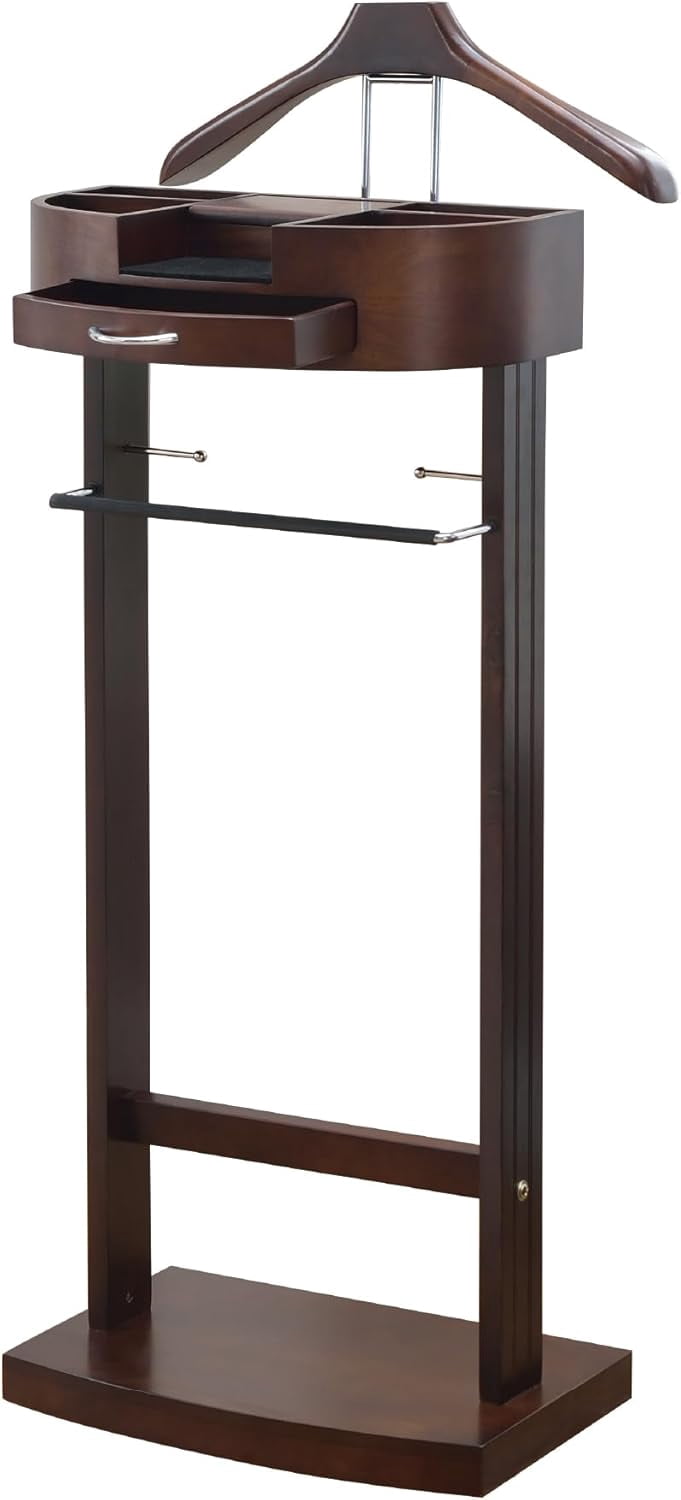 Proman Products Wardrobe Valet w/ Contour Hanger, Clothes Organizer ...
