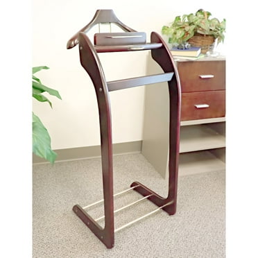 Vl16188 Mission Wardrobe Valet in Dark Walnut Finish, Solid Wood ...