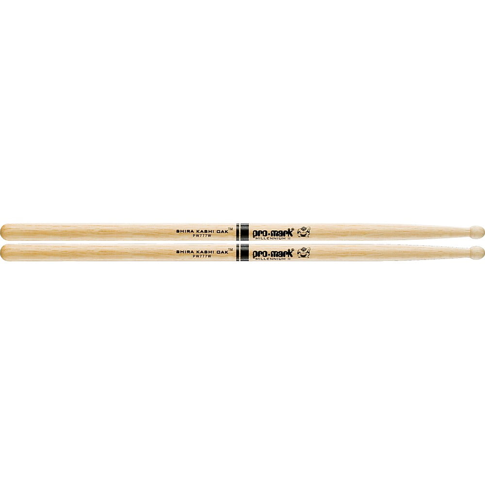 Promark Japanese White Oak Nylon Tip Drumsticks Wood 777 - Walmart.com
