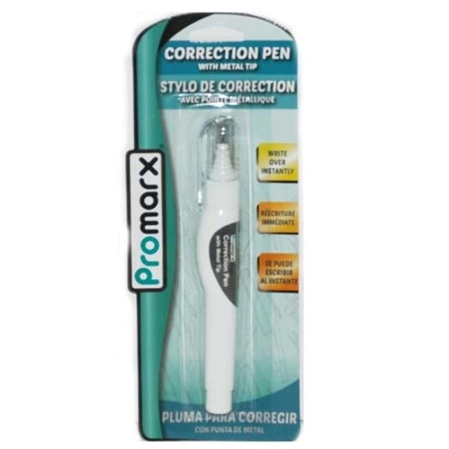 Promarx 2324293 Correction Pen with Metal Tip - Case of 48 - Walmart.com
