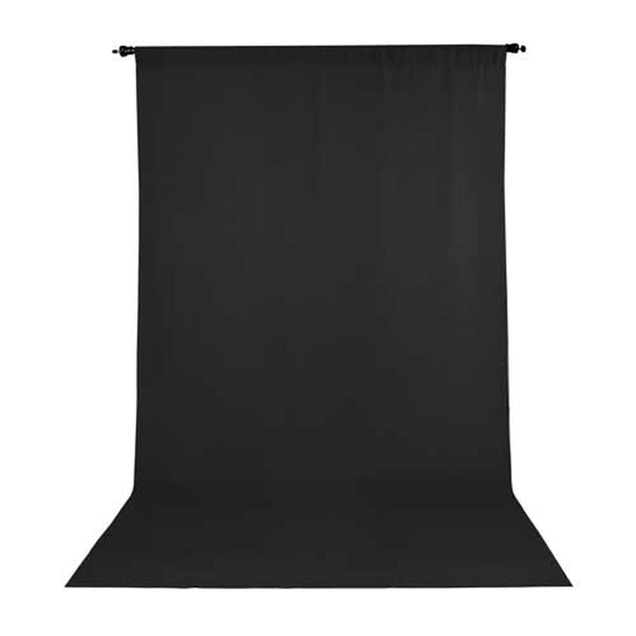 ProMaster 2974 Photography Studio Backdrop, 10'x20' Black Wrinkle ...
