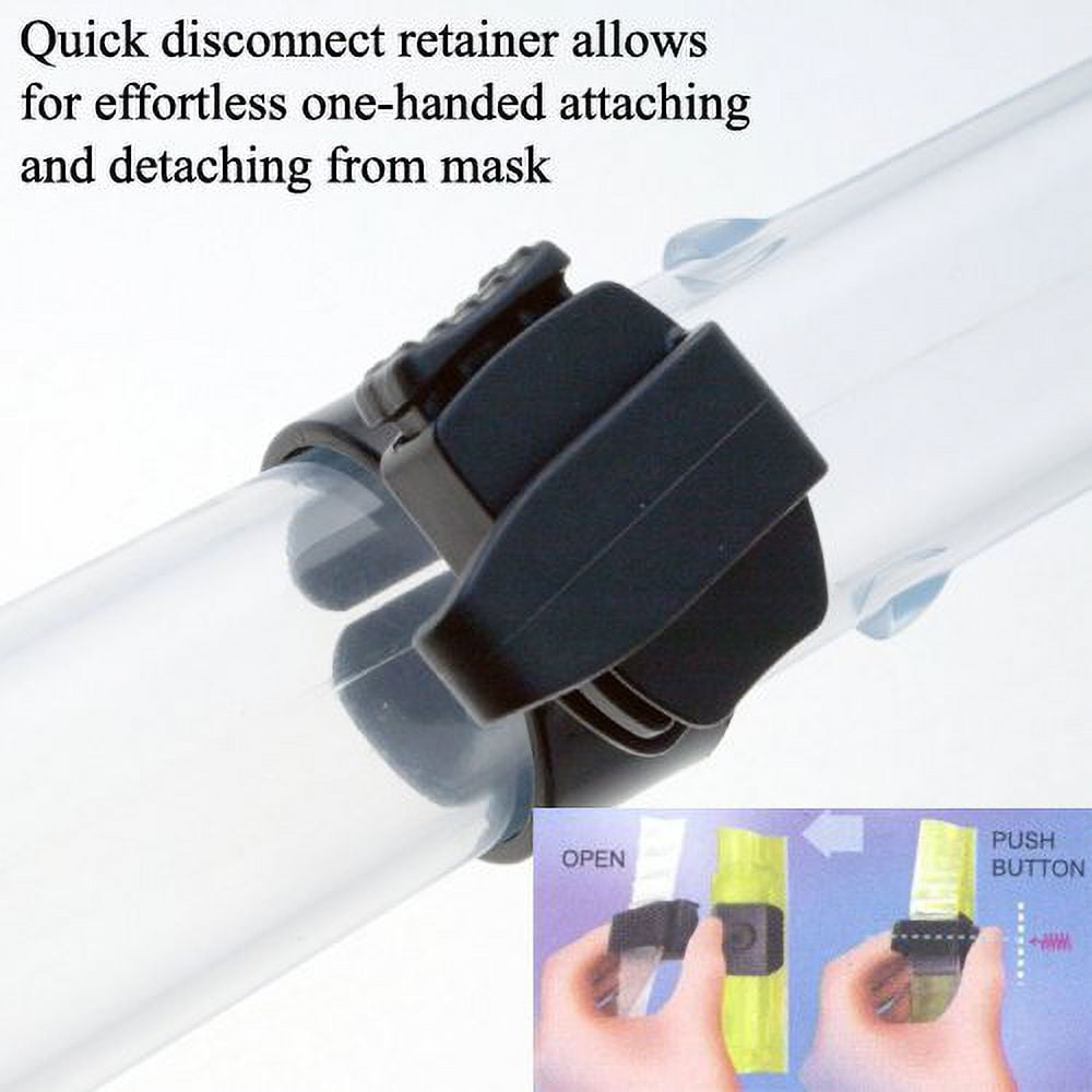 Promate 500890, AllBalck, Scuba Dive Dry Snorkel Mask Snorkeling Set ...