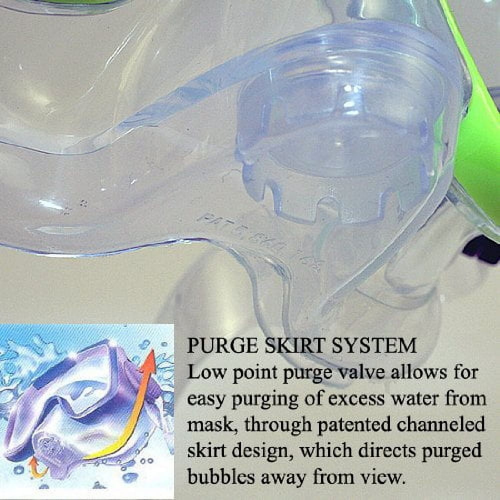 Promate New Three-Lens Edgeless Scuba Dive Purge Mask/MK399 - Walmart.com