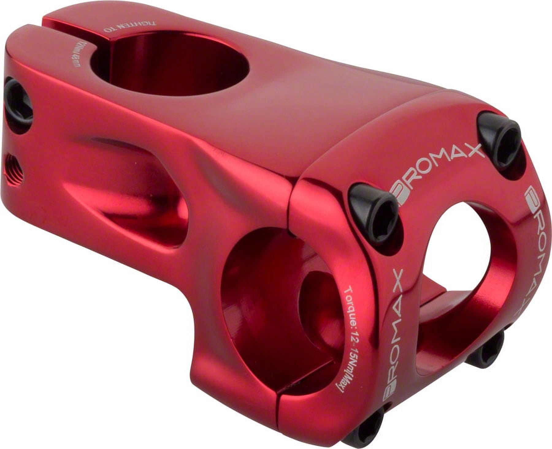 Promax Banger BMX Stem Red, 1-1/8" Steerer, 31.8mm Clamp, 48mm Reach ...