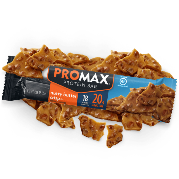 Promax Protein Bar, Nutty Butter Crisp, 20g Protein, 12 Ct - Walmart.com