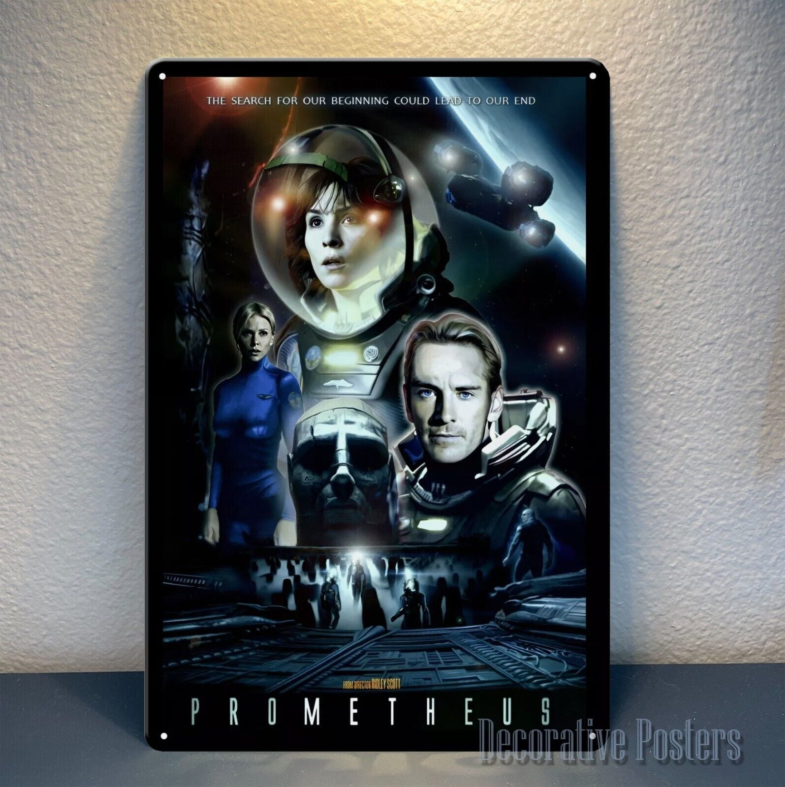 Prometheus Alien Prequel Movie Metal Poster Tin Sign - 20x30cm Plate ...