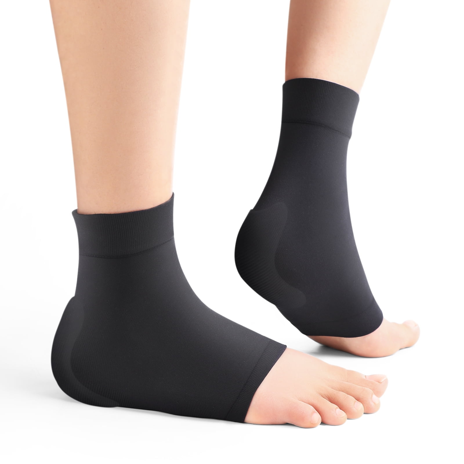 Promifun Achilles Tendon Heel Protector - Compression Padded Sleeve ...