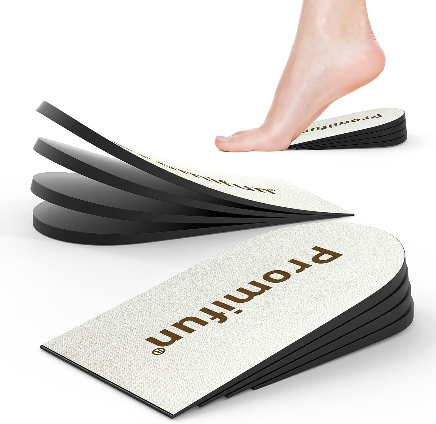 Promifun Adjustable Heel Lifts for Heel Pain Relief - 1-Pair Shoe ...