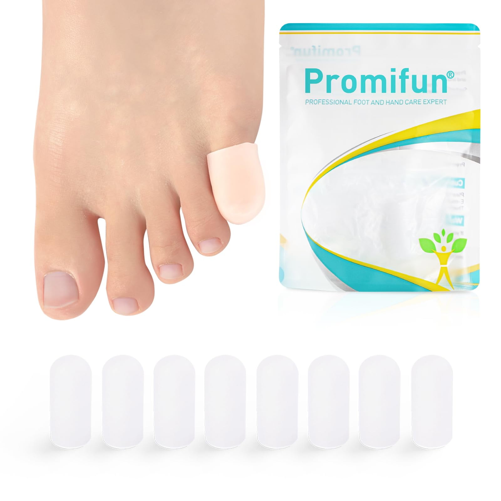Promifun Silicone Toe Protectors,4 Pairs Soft Gel Toe Protectors for ...