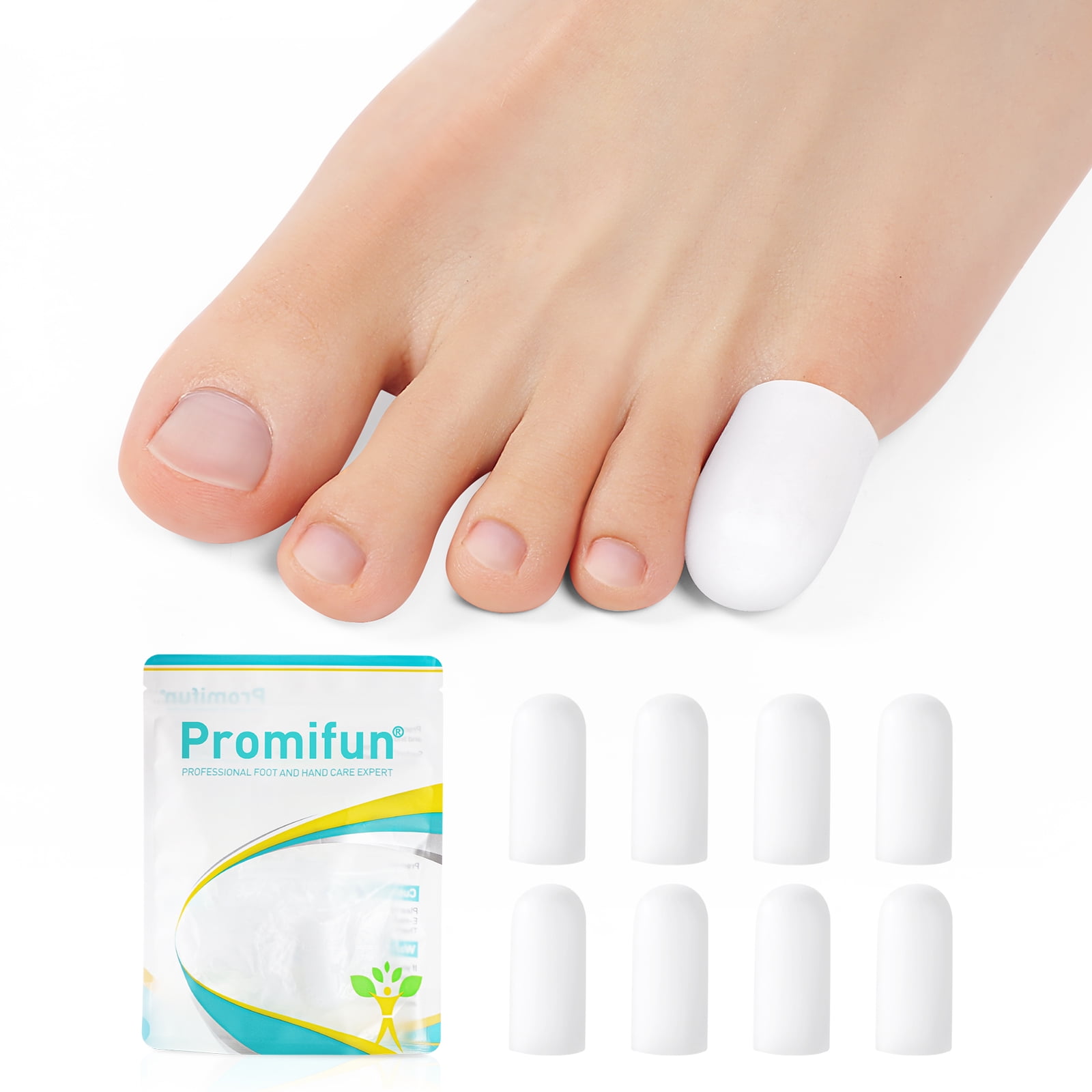 Promifun Silicone Toe Protectors,4 Pairs Soft Gel Toe Protectors for ...