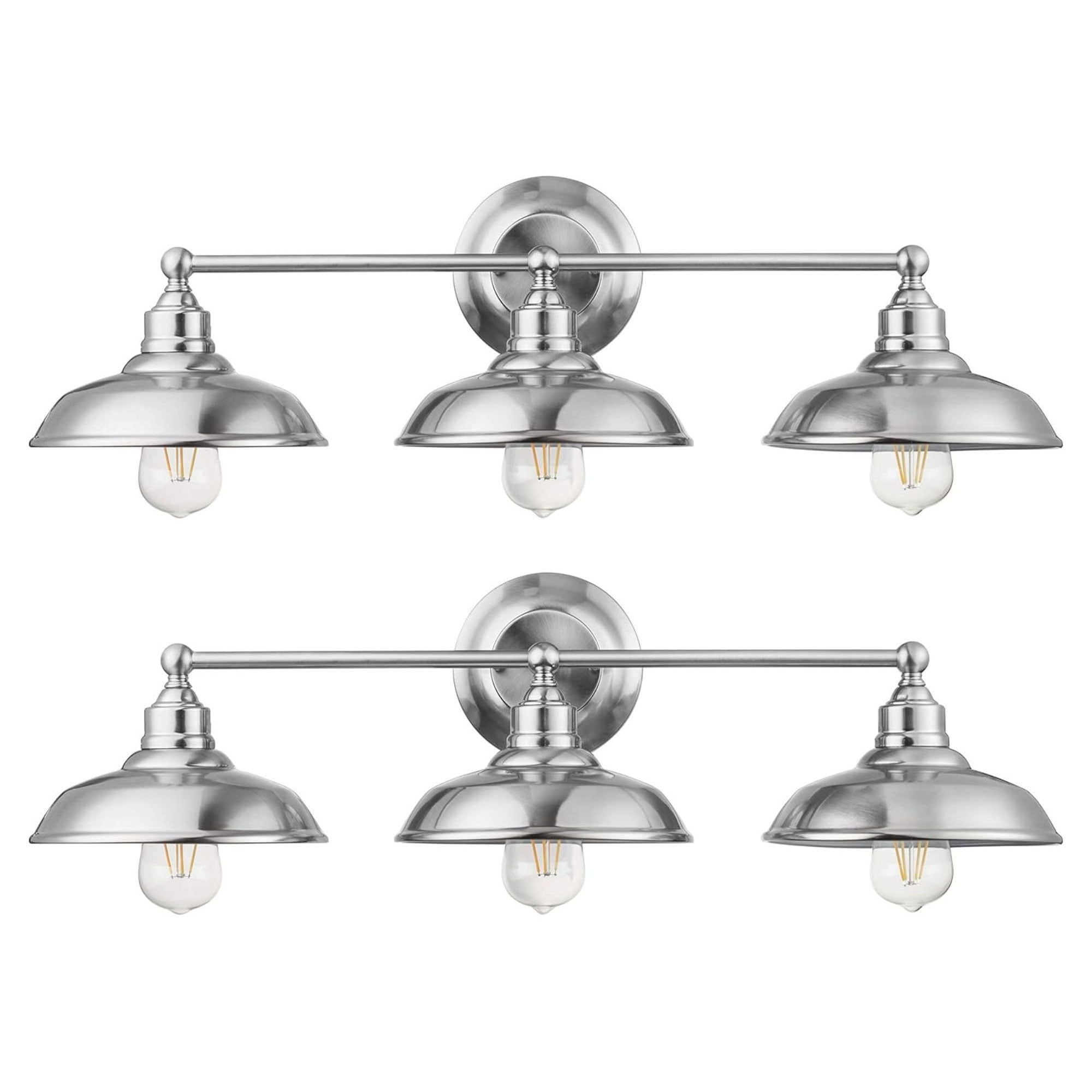 Prominence Home 2 Pack Lyndan 3 Light Industrial Bathroom Vanity ...