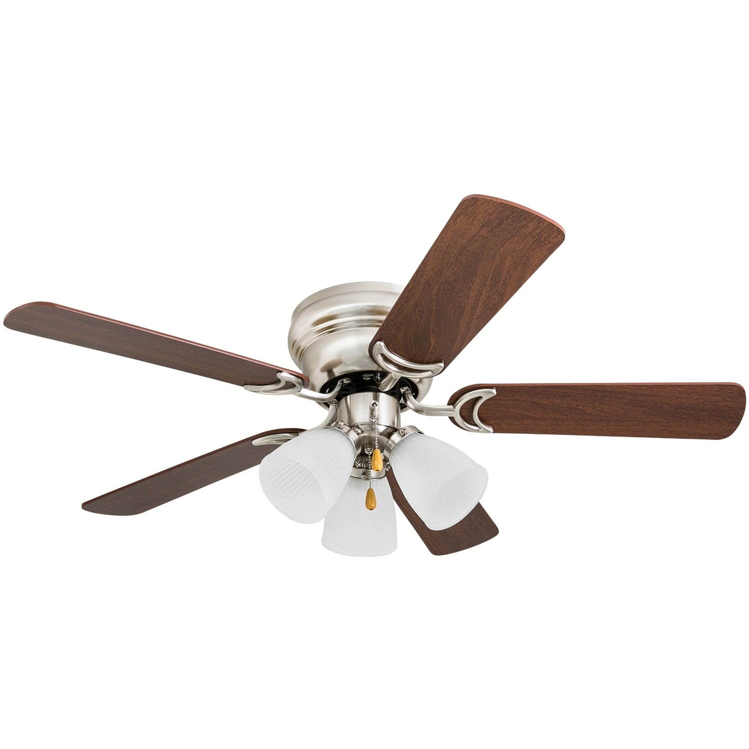 "Prominence Home Whitley 42"" Blade Hugger Ceiling Fan in Satin Nickel ...