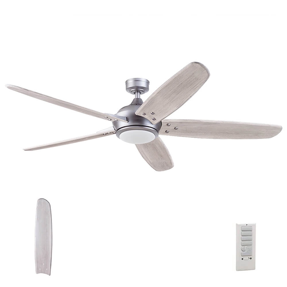 Prominence Home 51682 62 inch Guyanna Pewter Indoor Ceiling Fan with ...