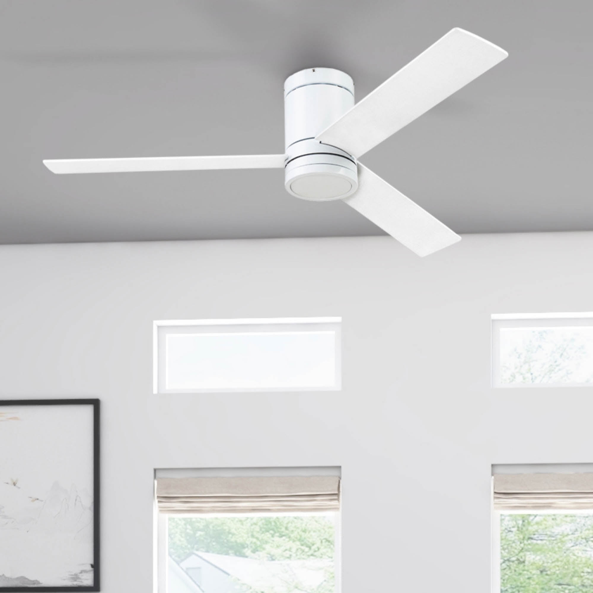 Prominence Home 52" Espy Bright White Remote Control Ceiling Fan, 3 ...