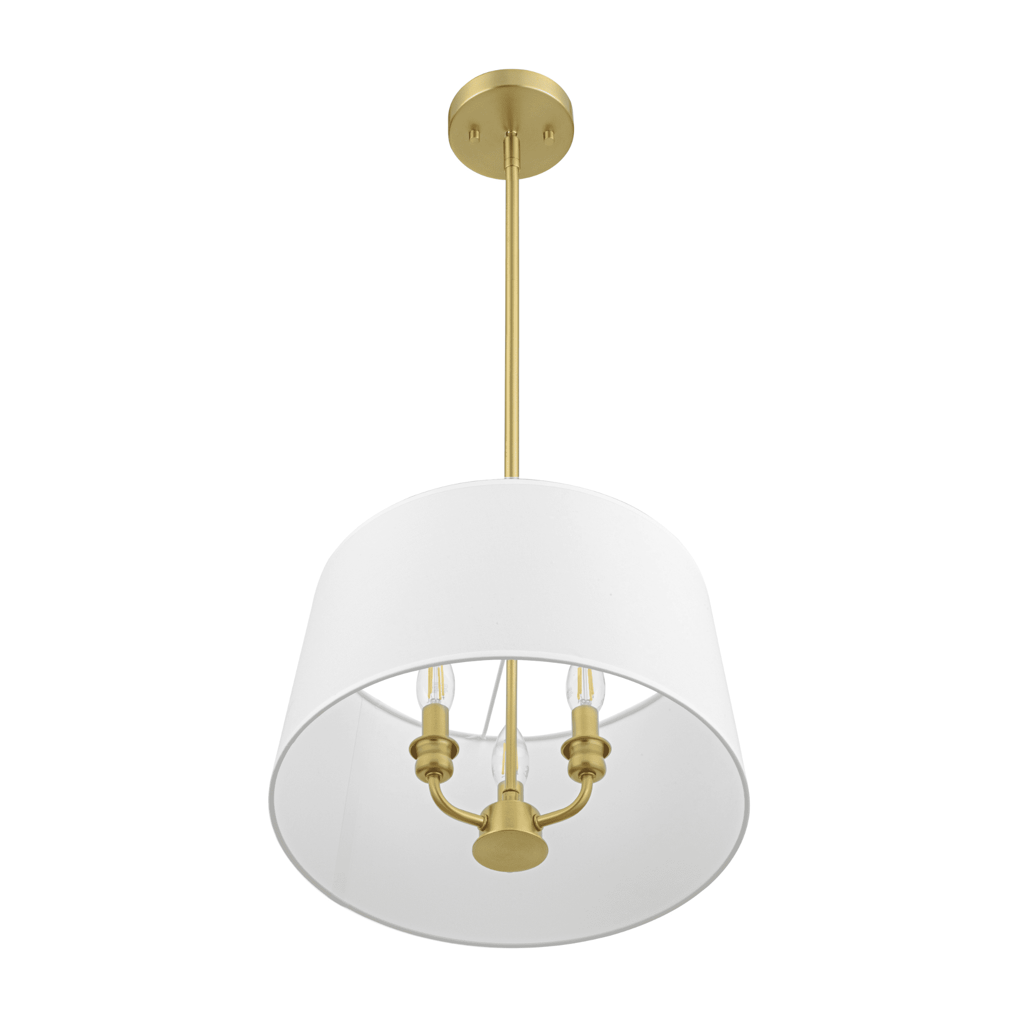 Prominence Home Billet Brushed Gold 3-Light Convertible Pendant/Semi ...