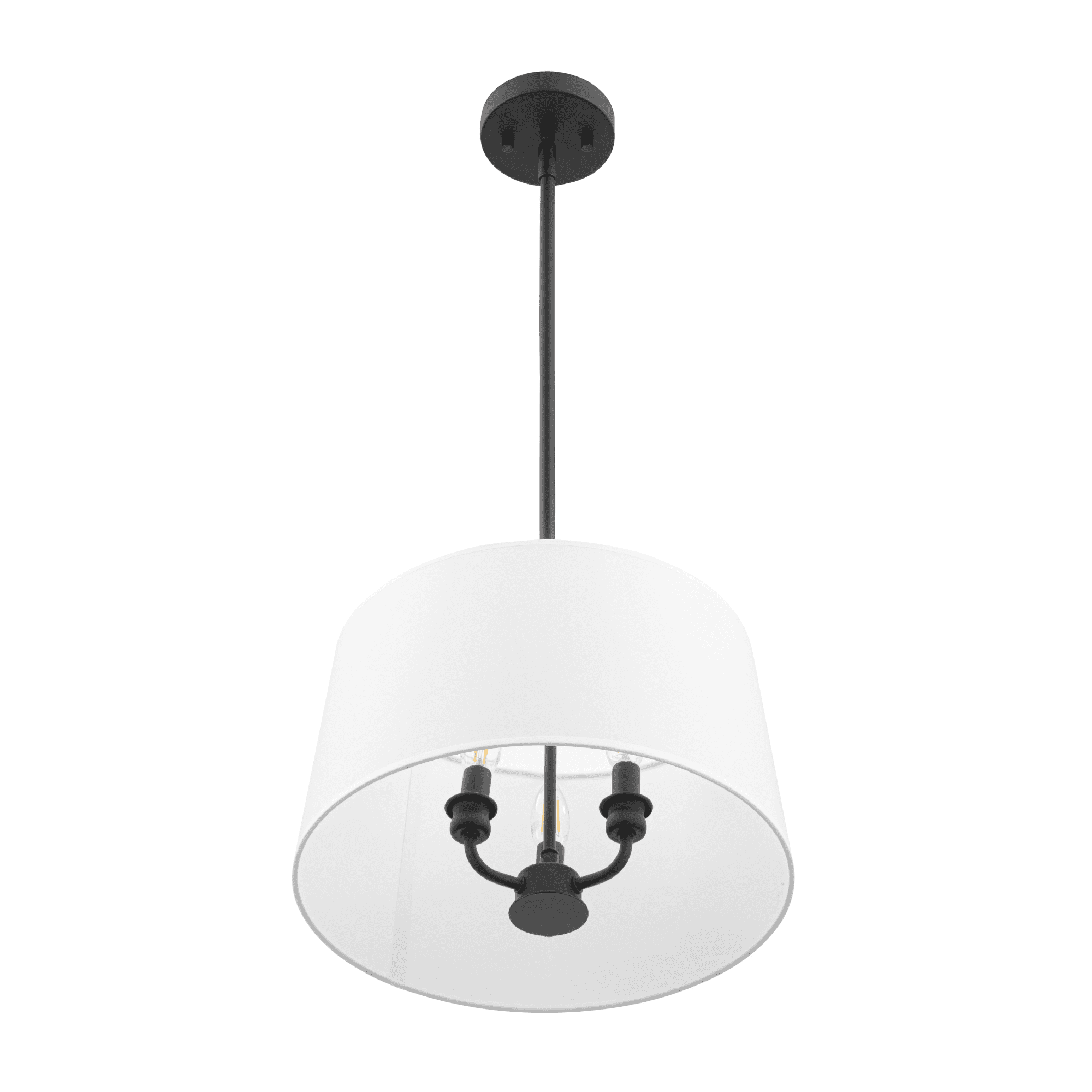Prominence Home Billet Matte Black 3-Light Convertible Pendant/Semi ...