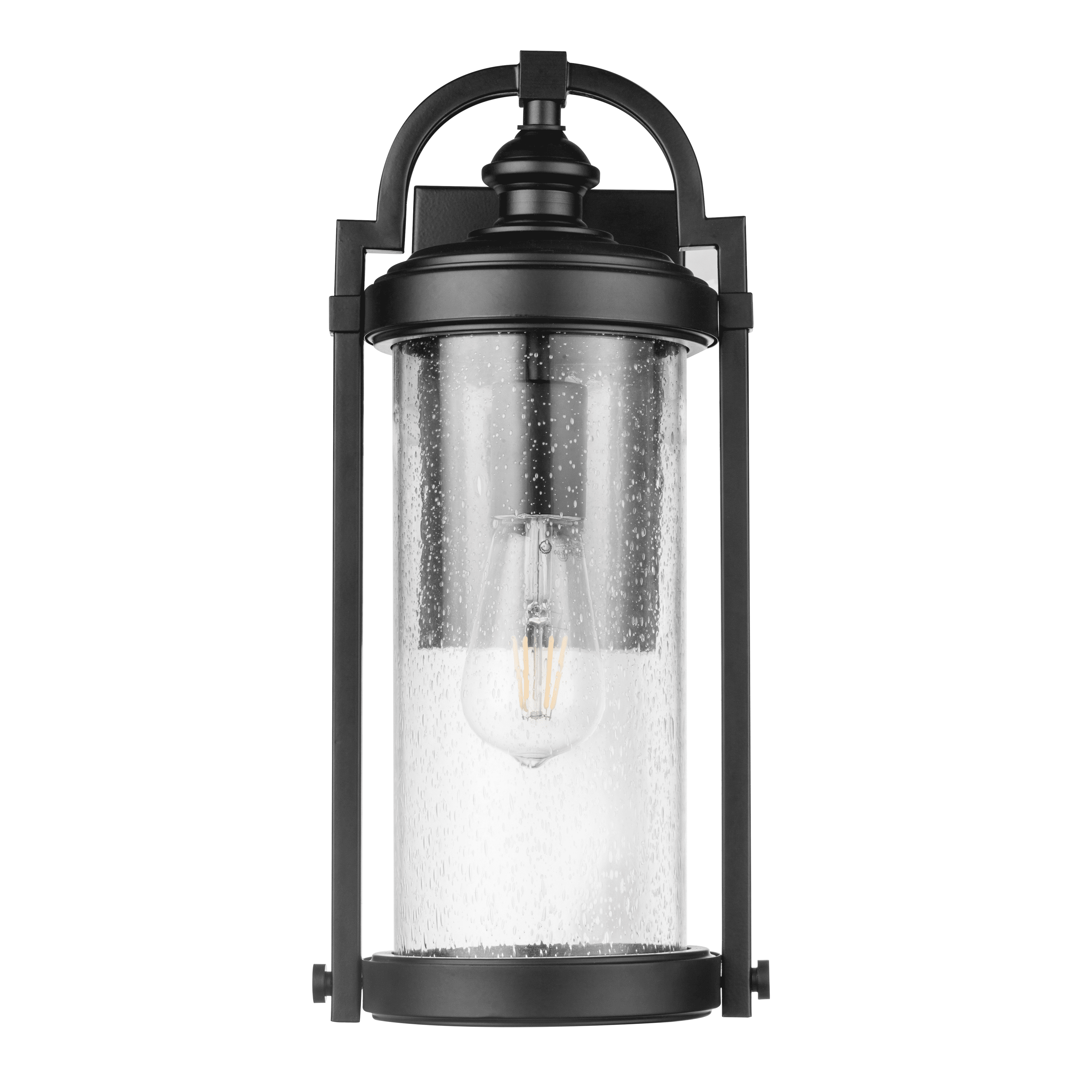 Prominence Home Black Outdoor Hardwired Wall Light - Walmart.com