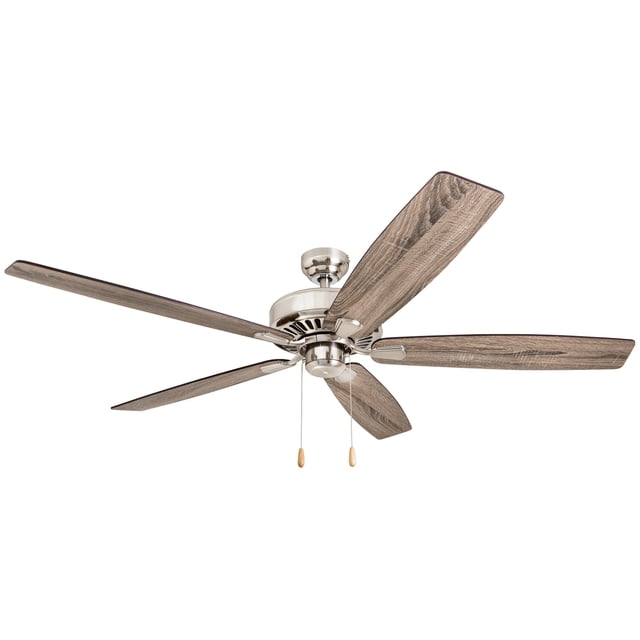 Prominence Home Cardale 60 In. Brushed Nickel Indoor Ceiling Fan ...