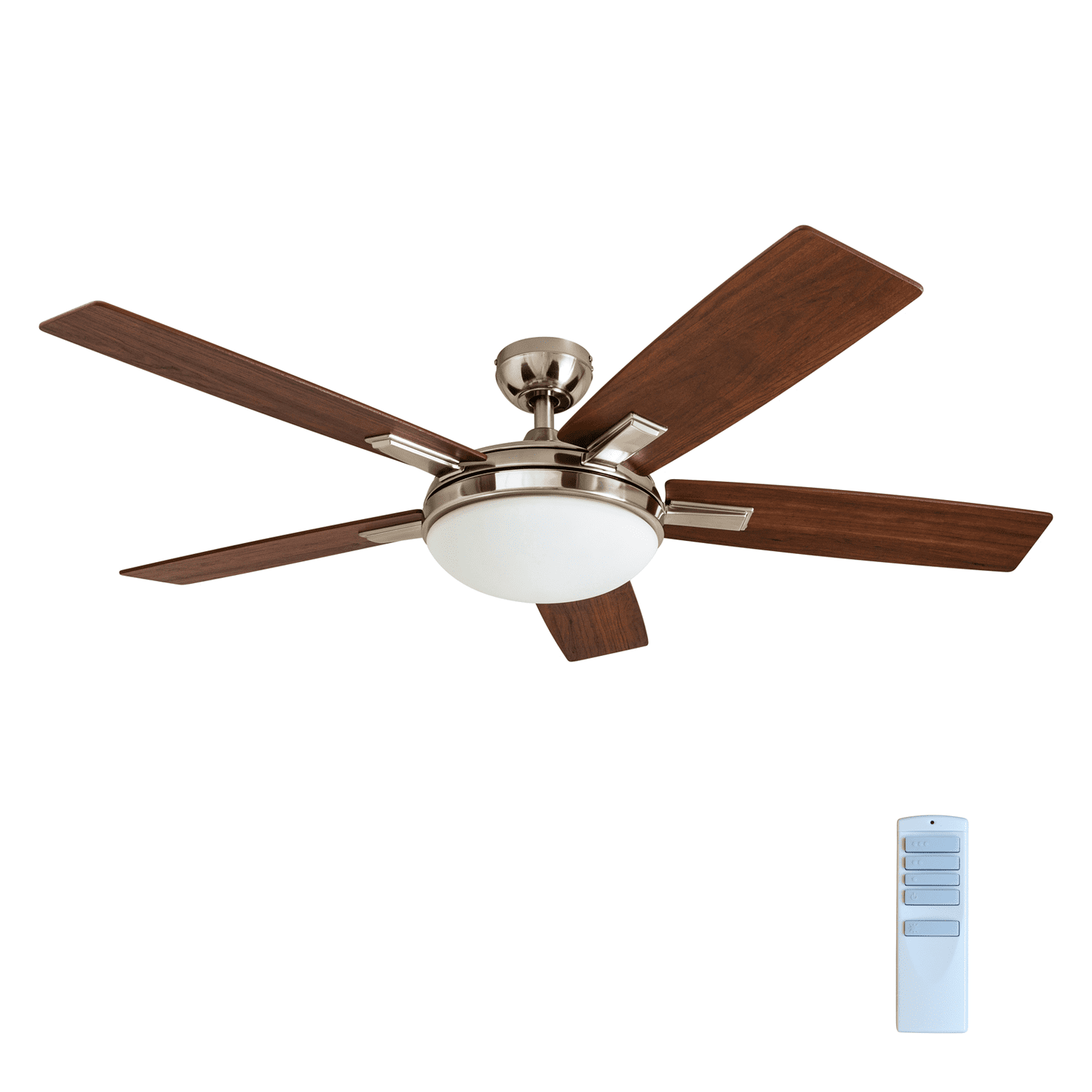Prominence Home Emporia 52" Nickel Ceiling Fan with 5 Blades ...
