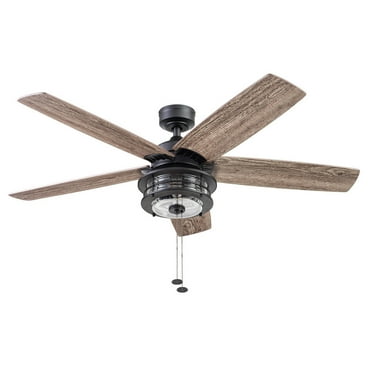Mainstays 42 inch Hugger Indoor Ceiling Fan with Light Kit, Black, 4 ...