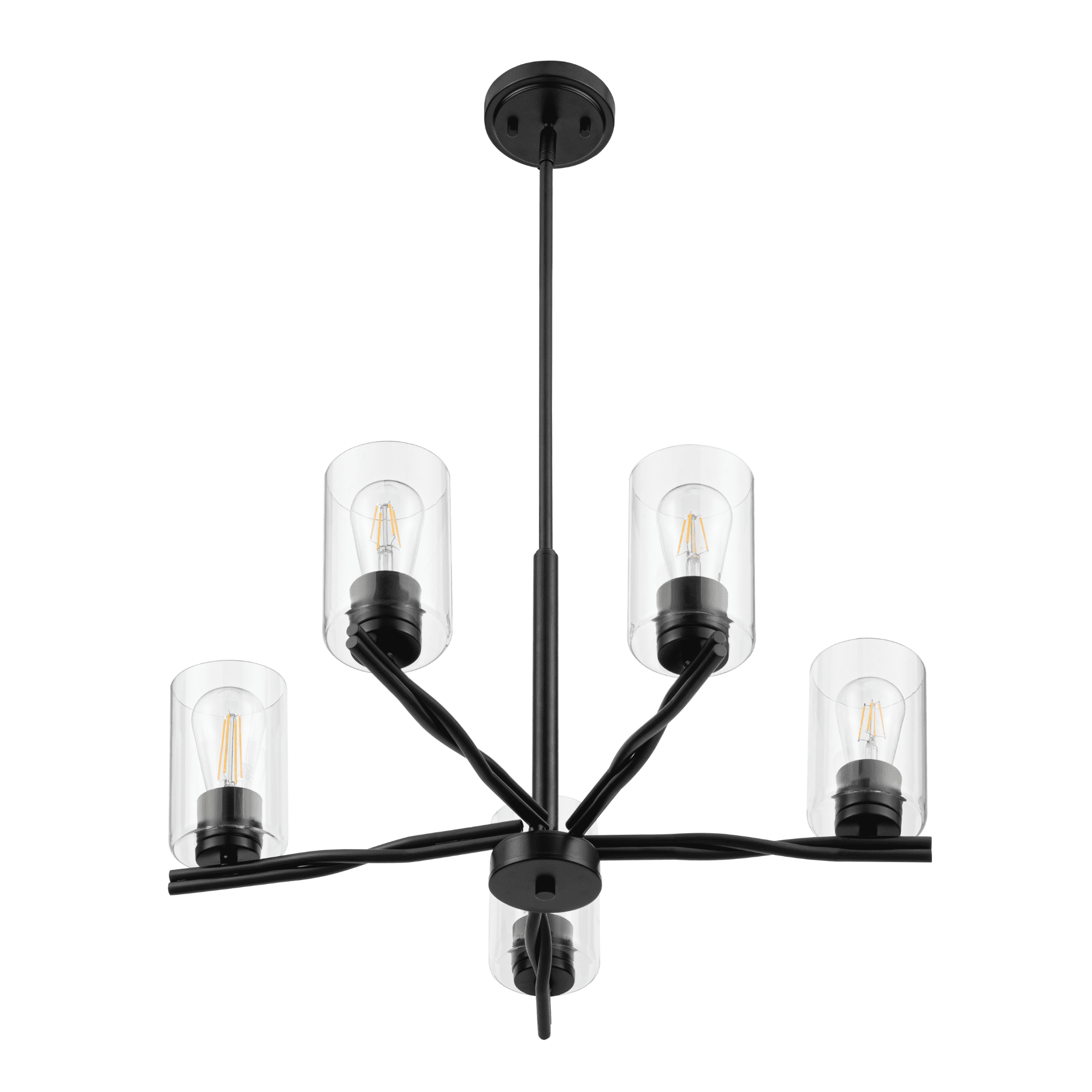 Prominence Lantier Matte Black 5-Light Chandelier - Walmart.com