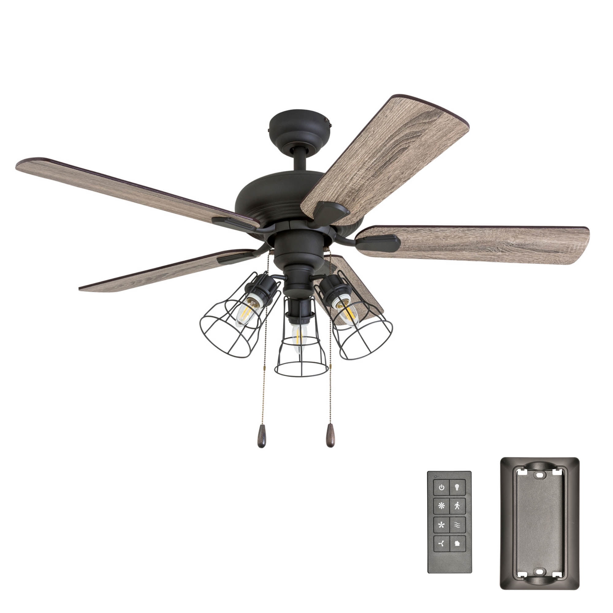 Prominence Home Madison County 42" Bronze Industrial Ceiling Fan with 5 ...