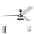 Prominence Home Orbis 52" Gun Metal Ceiling Fan with Light, 3 Blades ...