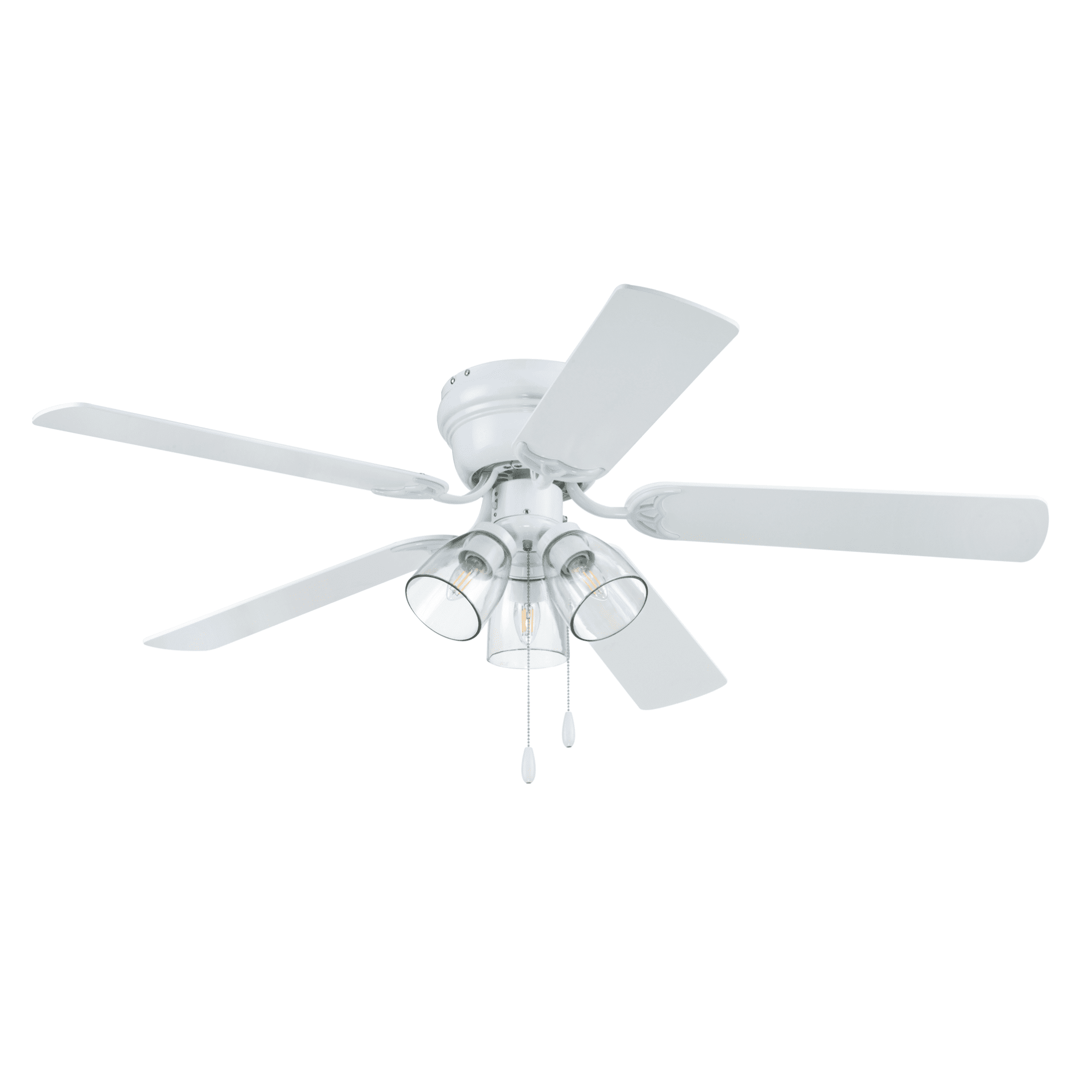 Prominence Home Renton 52'' White Flushmount Reversible Ceiling Fan ...