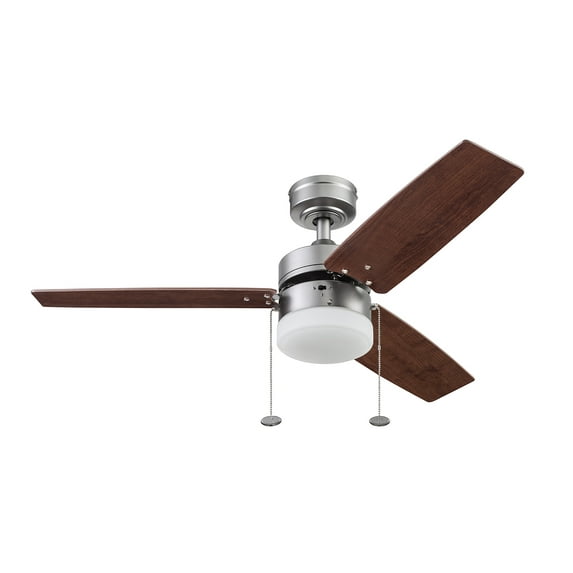 Prominence Home Reston 42" Pewter Ceiling Fan with Light, 3 Blades ...
