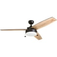 Prominence Home Statham 52" Bronze LED Ceiling Fan with 5 Blades, Pull ...