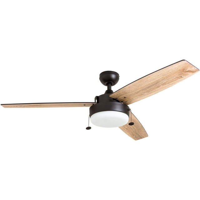 Prominence Home Statham 52" Bronze LED Ceiling Fan with 5 Blades, Pull ...