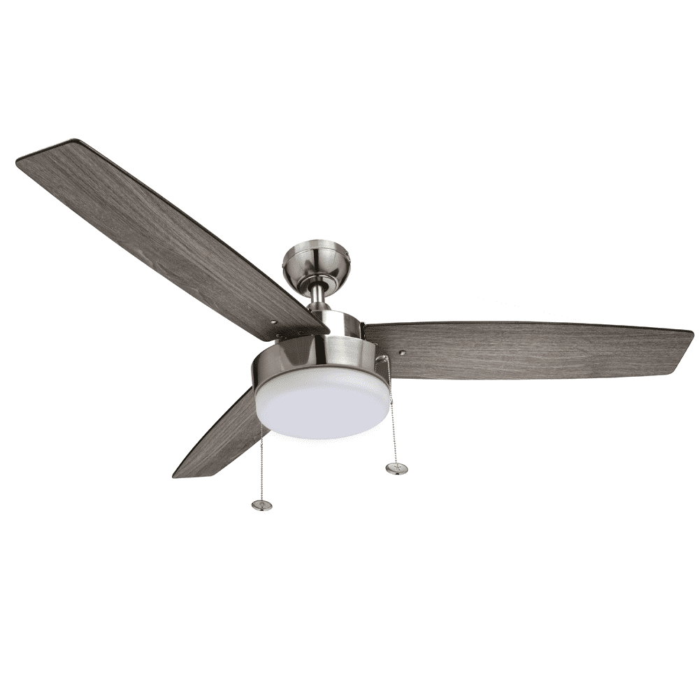 Prominence Home Statham 52" Brushed Nickel LED Ceiling Fan with 5 ...